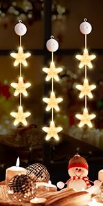 Amazon.com: LYUBASA 3Pcs Christmas Window Lights Decorations, Battery ...