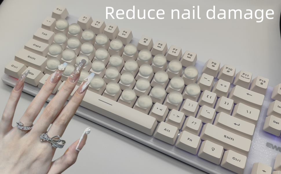 Amazon.com: Nail Type Keyboard Stickers,Computer Keyboard Nail Friendly ...