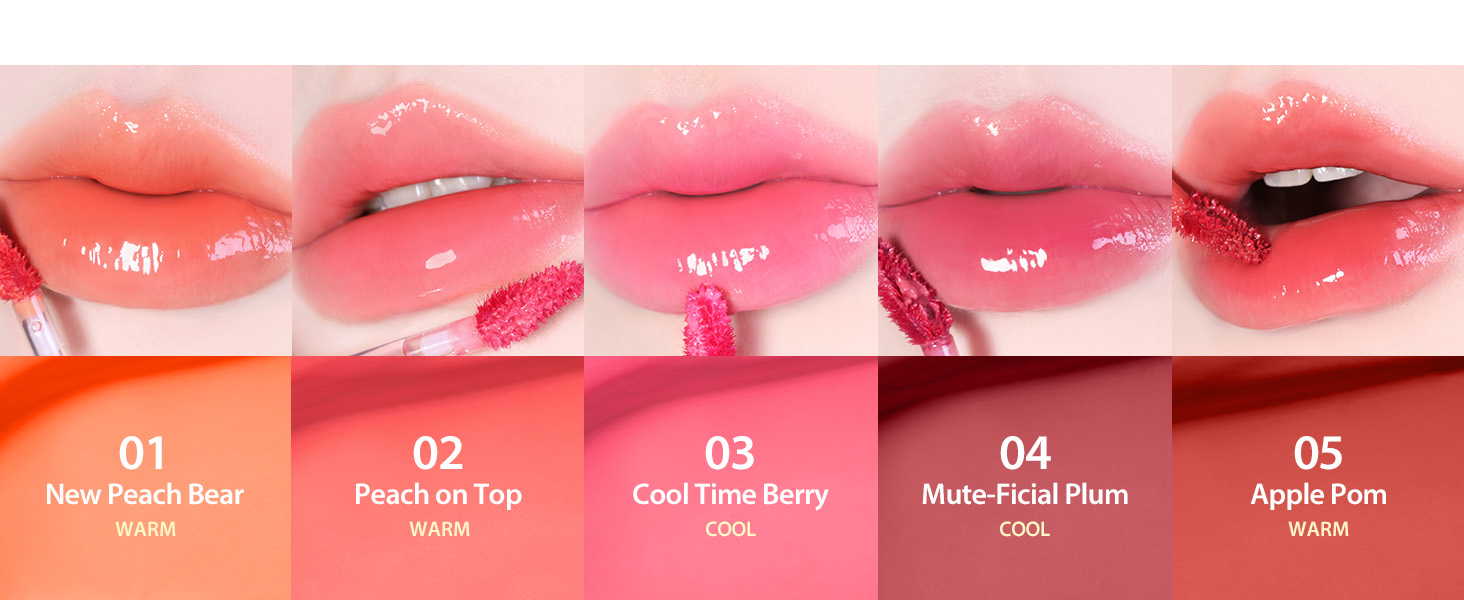 Amazon.com : MILKTOUCH Jelly Fit Lip Tint (07 Autumn Peach) with Cooling Plumping Effect and ...