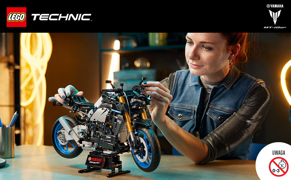 LEGO 42159 Technic Yamaha MT-10 SP, replika motocykla z 4-cylindrowym ...