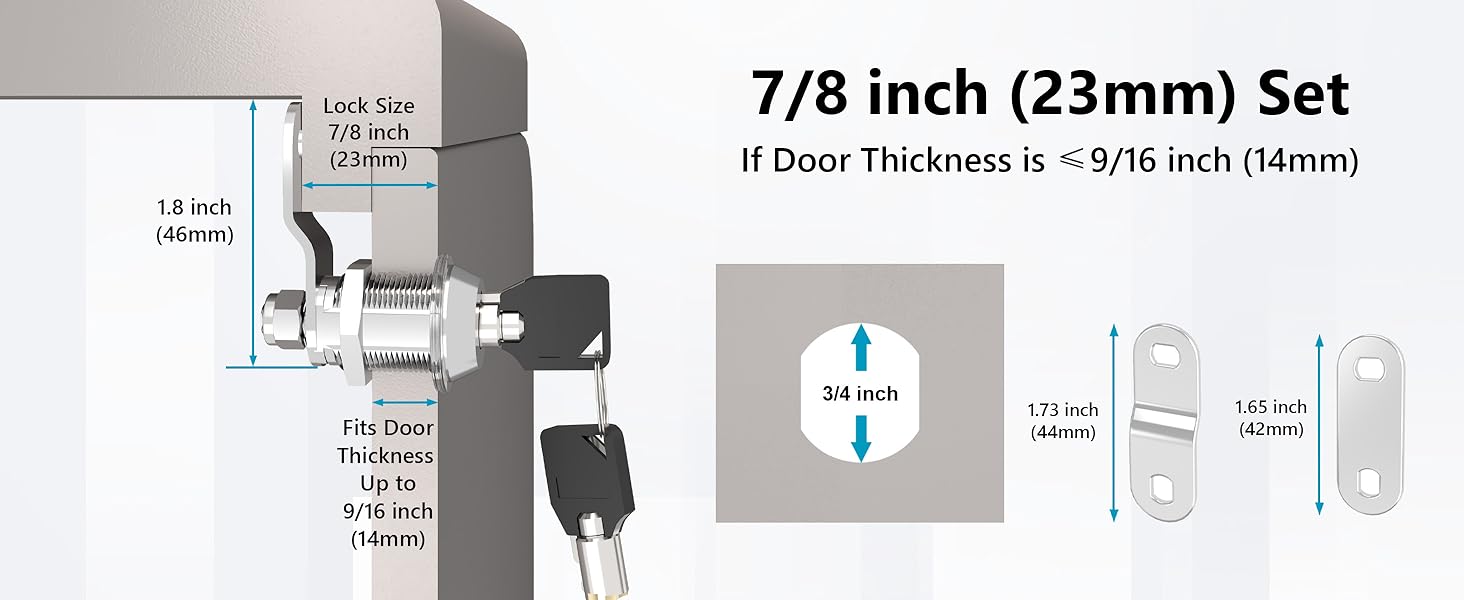 Amazon.com: Trampgik RV Storage Locks, 1 1/8” Camper Compartment Storage Door Locks with Keys ...