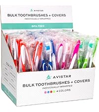 Amazon.com : 80 Prepasted Disposable Toothbrushes Individually Wrapped ...