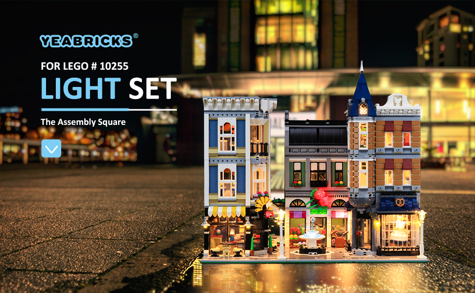 Amazon.com: YEABRICKS LED Light for Lego-10255 Creator The Assembly Square Building Blocks Model ...