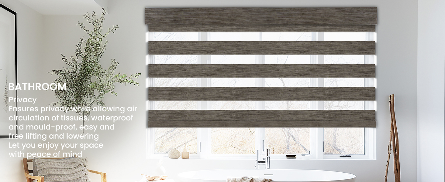 Amazon.com: MoDanCeQ No Drill No Tools Zebra Blinds for Windows,Cordless,Blackout,Premium Thick ...