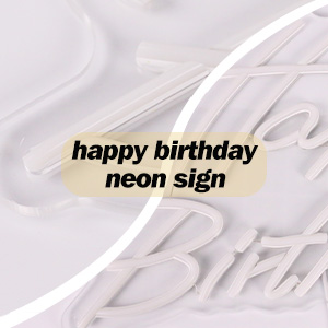 Goneons Happy Birthday Neon Sign for Wall Decor, Happy Birthday Led Sign for Backdrop with ...
