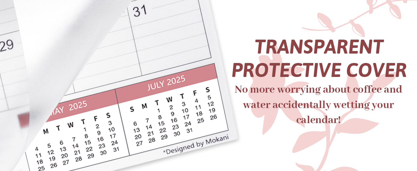 Calendar 2025, Mokani Wall Calendar 2025-2026 (January 2025-June 2026 ...
