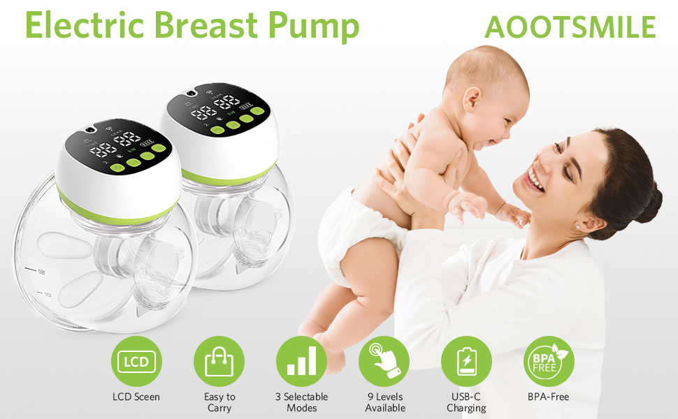 Amazon.com : Breast Pump Hands Free - Wearable Electric Breast Pumps for Breastfeeding ...