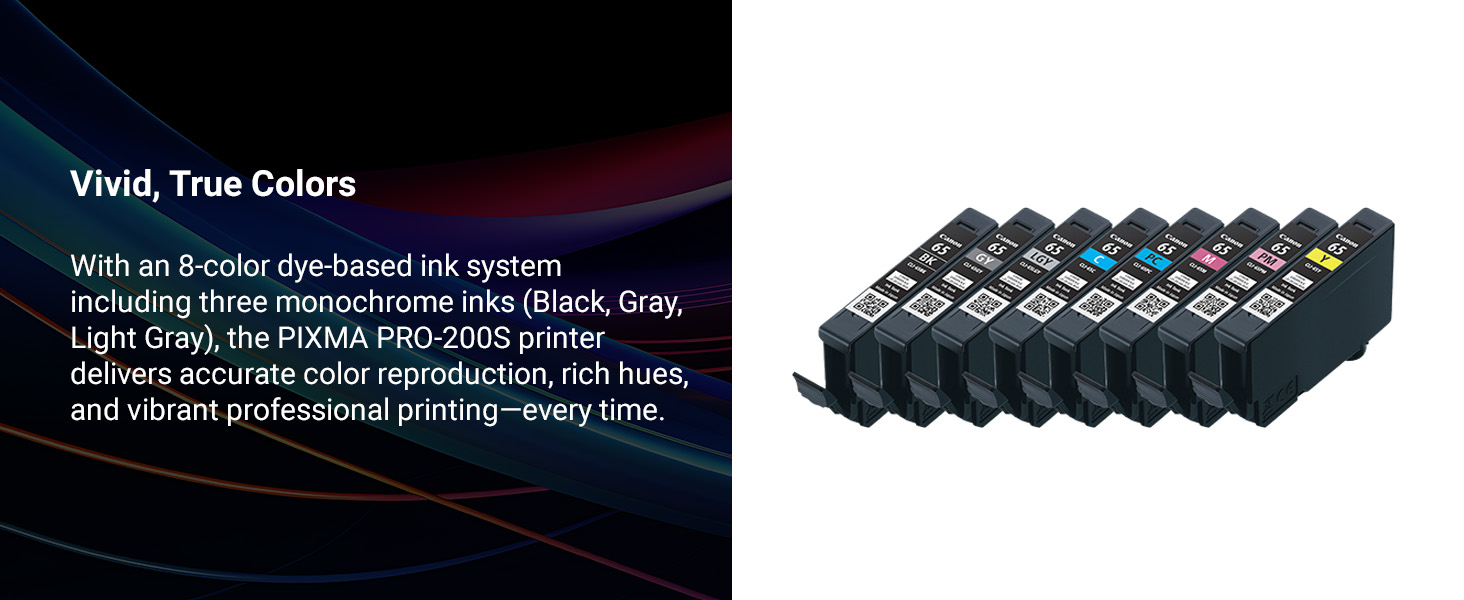 Amazon.com: Canon PIXMA PRO-200S Professional 13" Wireless Inkjet Photo Printer with 3.0" Color ...