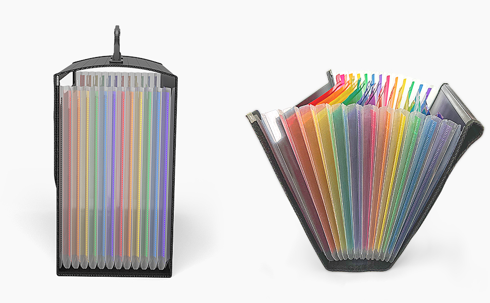Amazon.com : TOPCJ Expanding File Folder/Accordion File Organizer/Portable Filing Folders,13 ...