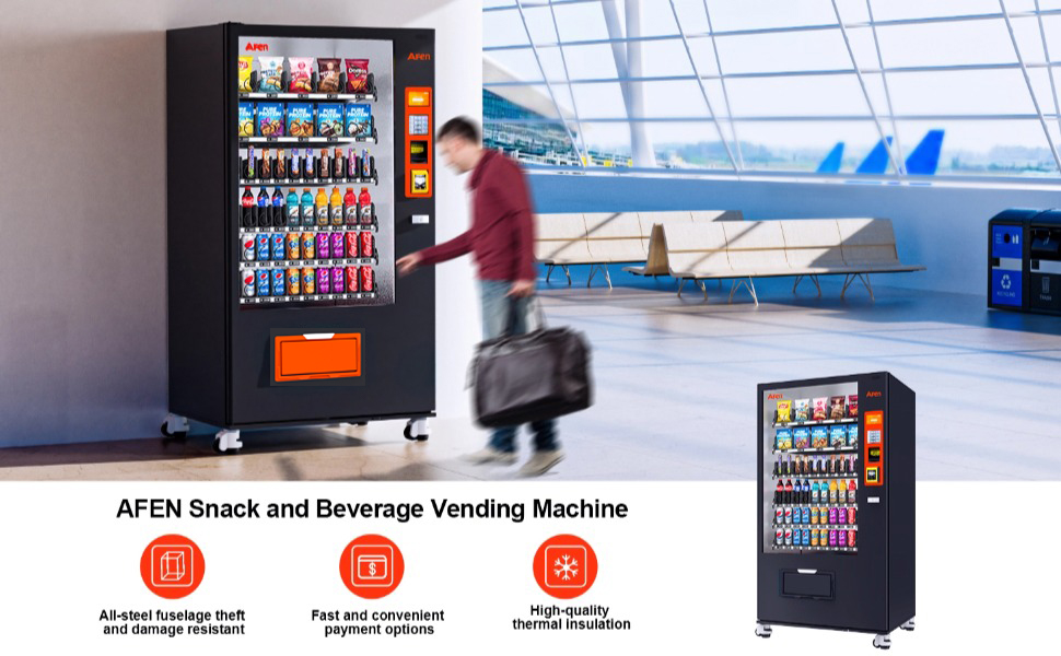 Amazon.com: AFEN Snack Drink Combo Vending Machine Refrigerated Large ...