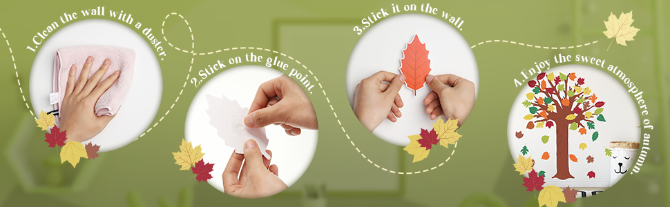 Amazon.com : 78 Pieces Classroom Tree Bulletin Board Set Autumn ...