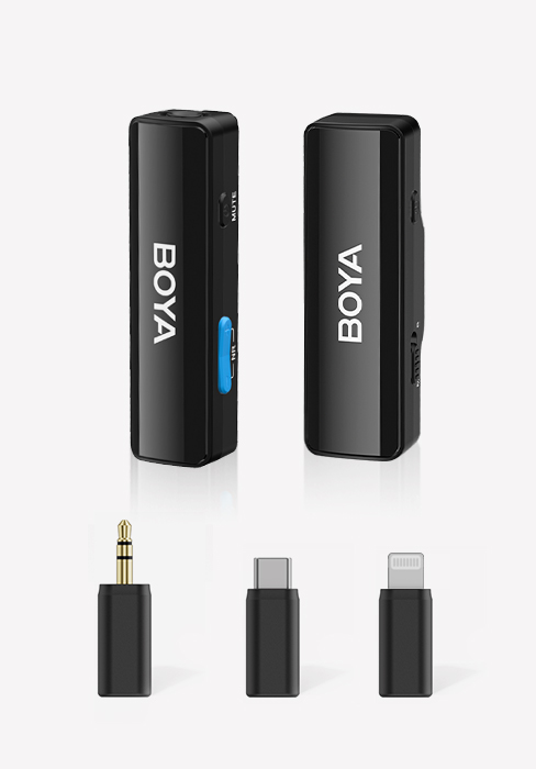 Amazon.com: BOYA BOYALINK A2 Wireless Lavalier Microphone for iPhone/Android/Camera Vlogging ...
