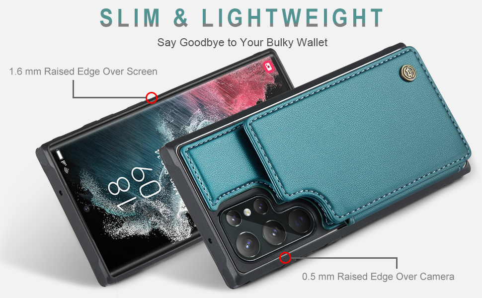 Amazon.com: Vinich for Samsung Galaxy S22 Ultra Wallet Case with Card Holder, RFID Blocking ...