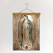 Our Lady of Guadalupe Body Portrait Gold Foil Engraved (12"x16") - Religious Wall Art Print ...