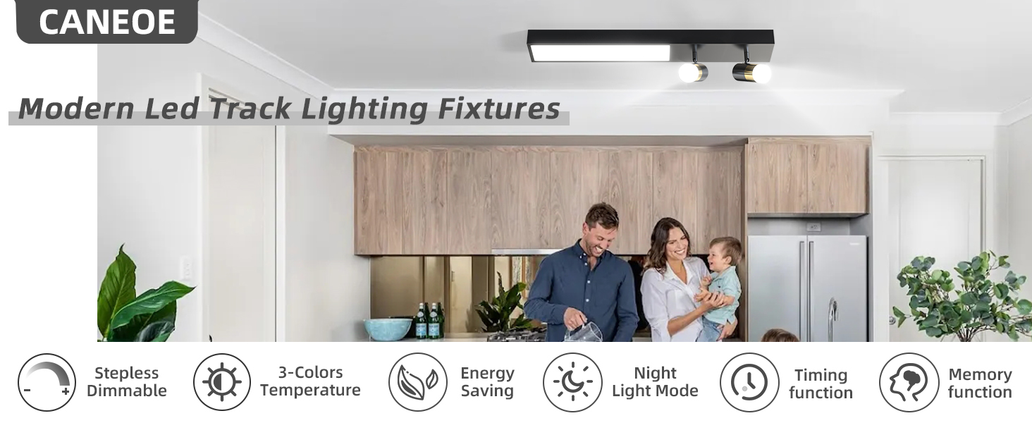 CANEOE Modern Led Ceiling Light Fixture, Dimmable Flush Mount Ceiling ...