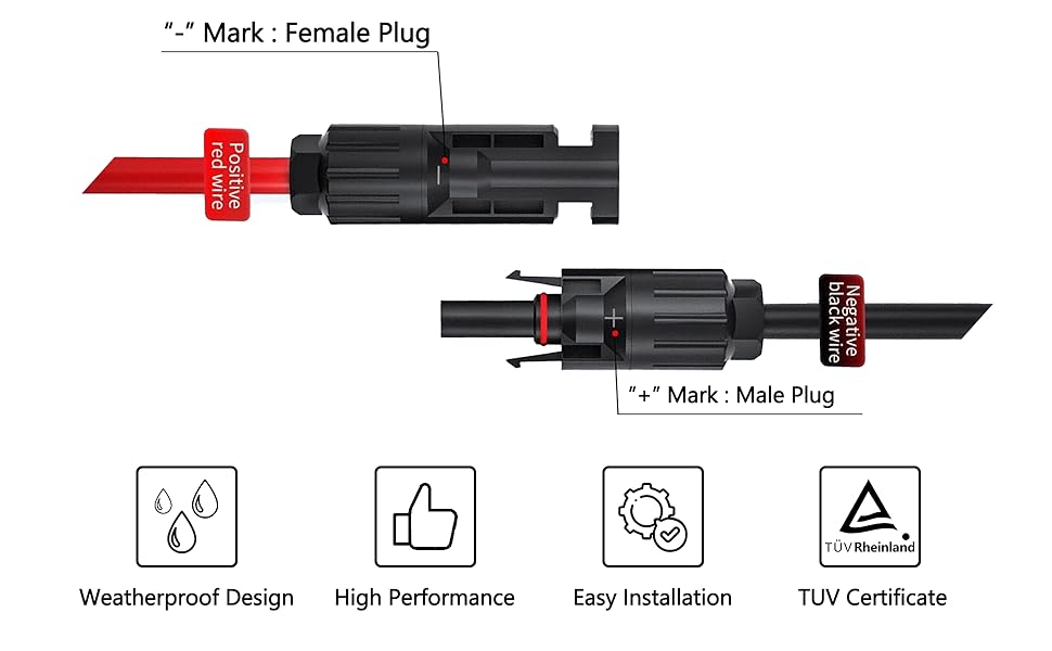 Amazon.com: Magiktech Solar Panel Charge Cable Compatible with Anderson SB50 Connector 50A for ...