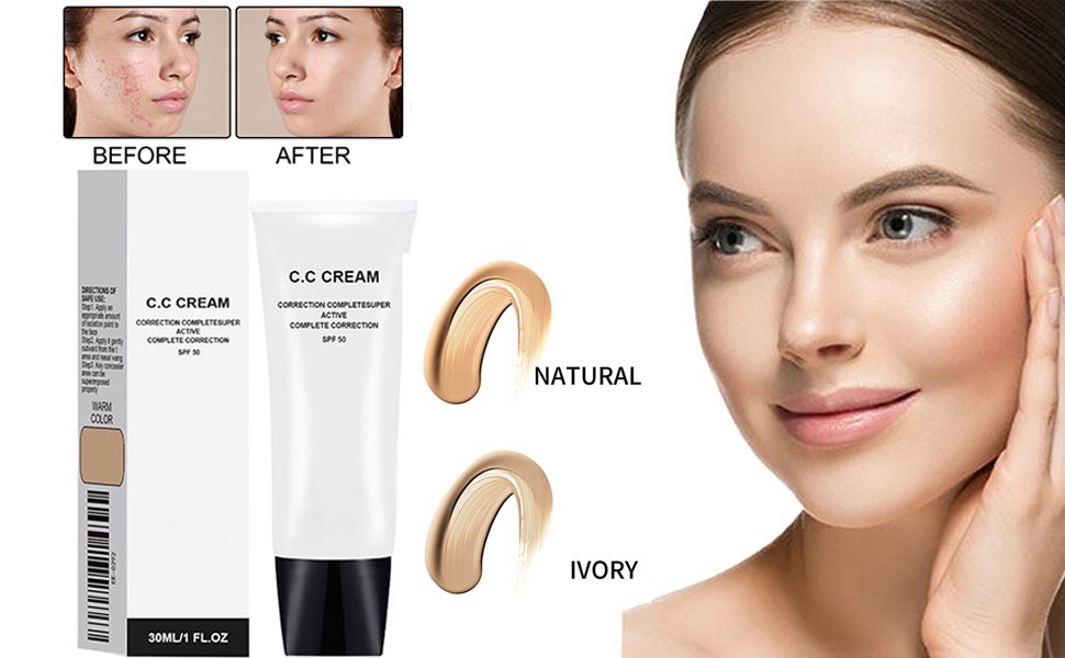 Amazon.com: ownawant Cc Cream Self Adjusting For Mature Skin, Cc Cream For Older Women, Skin ...