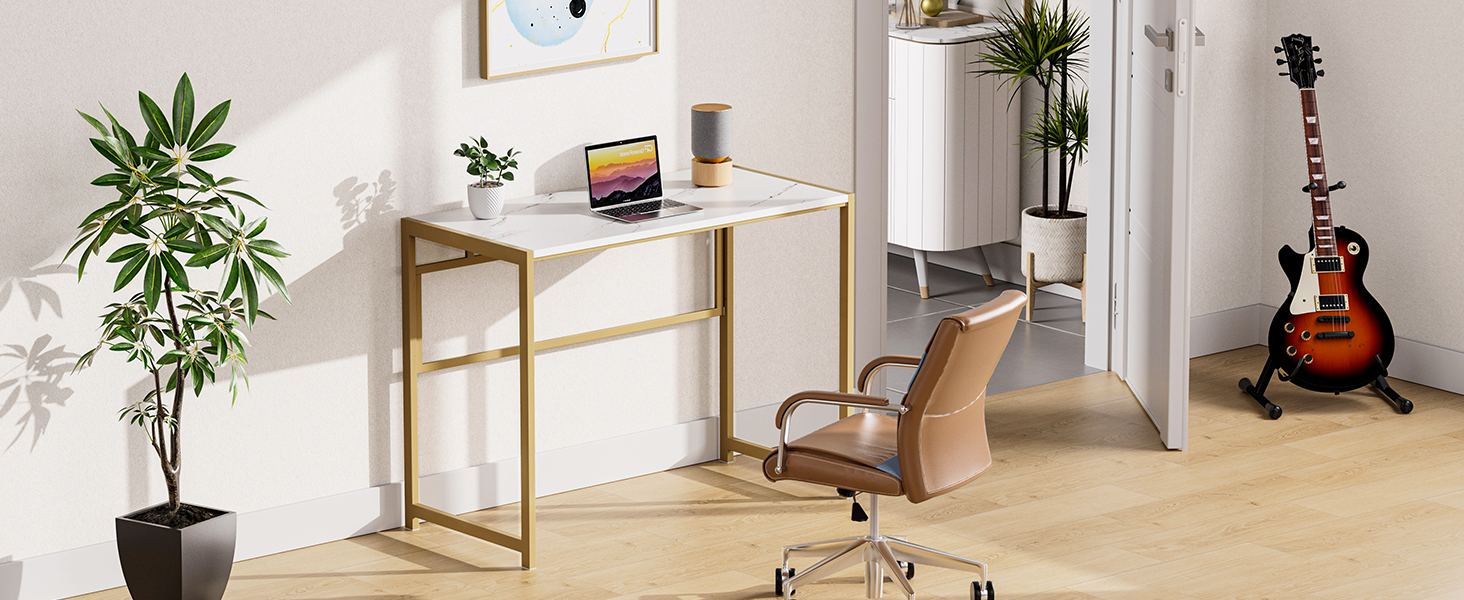 Amazon.com: GreenForest Folding Desk for Small Spaces,35.4 in No ...