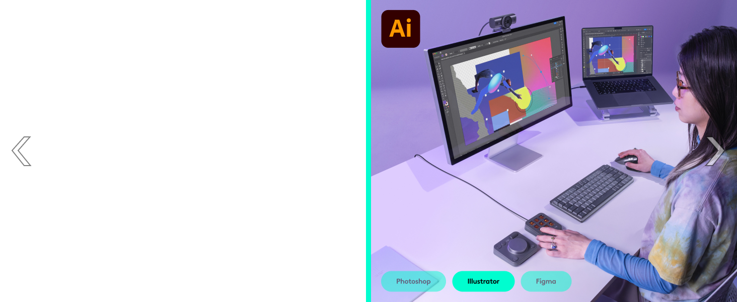 Logitech Mx Creative Console 9 Customizable Lcd Keys Stream Deck Accessories