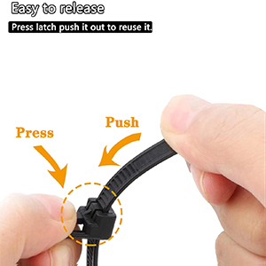 Amazon.com: 100pcs Color Reusable Zip Ties,Releasable Cable Zipper Cable Ties,Buckle Self ...