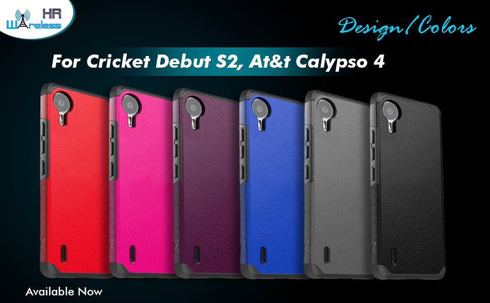 Amazon.com: HRWireless Compatible for Cricket Debut S2, At&t Calypso 4 Case Cover with Tough ...