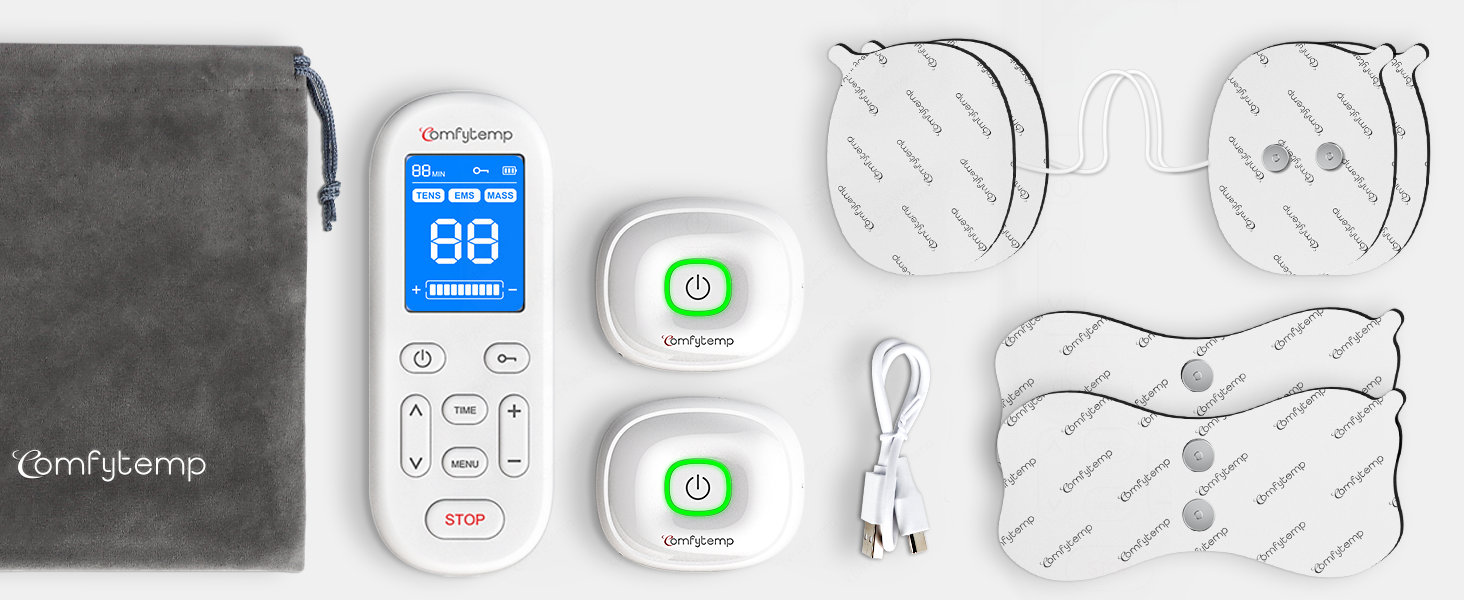 Amazon.com: Comfytemp Wireless TENS Unit Muscle Stimulator for Pain ...