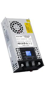 Amazon.com: BOSYTRO AC to DC Converter 48V DC Power Supply Adjustable 0-48V 0-12.5A SMPS Max ...