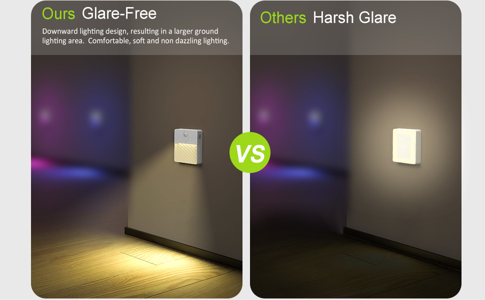 Motion Sensor Night Light Rechargeable,Color-Changing LED Night Light ...