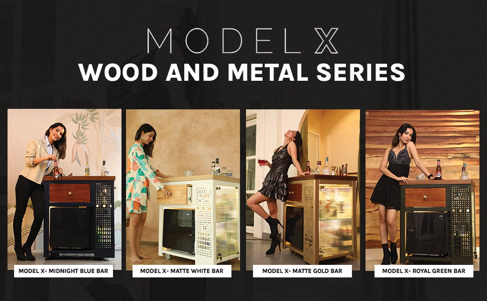 SpeedX Home Bars - Model X Home Texture Bar Cabinet with Built in 30L Thermoelectric Fridge ...