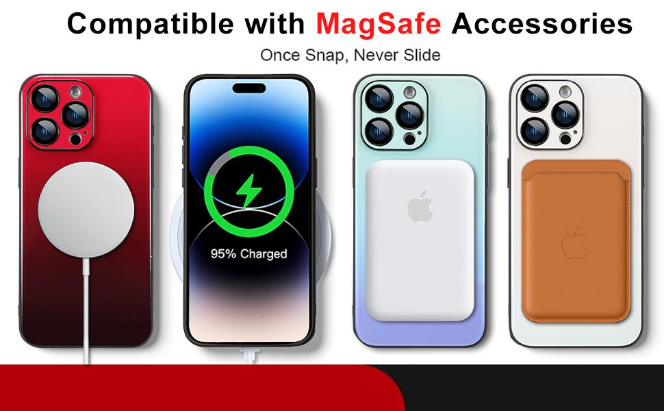 Amazon.com: MOONCASE Magnetic for iPhone 15 Pro Max Case with Full Camera Lens Protector ...