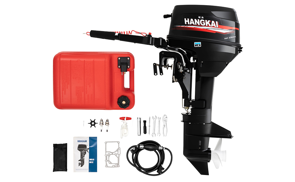 Amazon.com: HANGKAI Short Shaft Outboard Motor, 12HP 2-Stroke 169CC Heavy Duty Fishing Boat ...