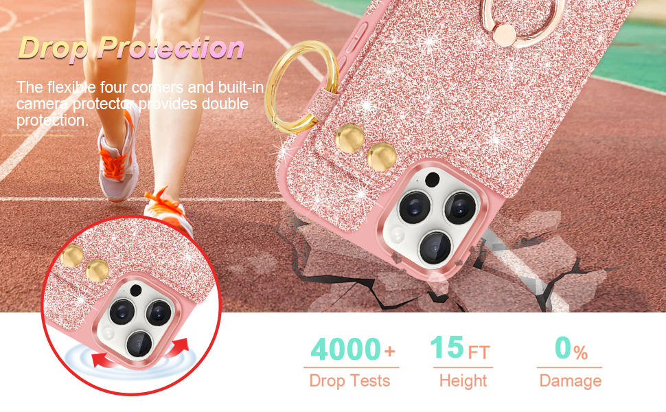 Amazon.com: Fingic for iPhone 15 Pro Max Wallet Case[with Card Holder][1*Screen Protector+Camera ...