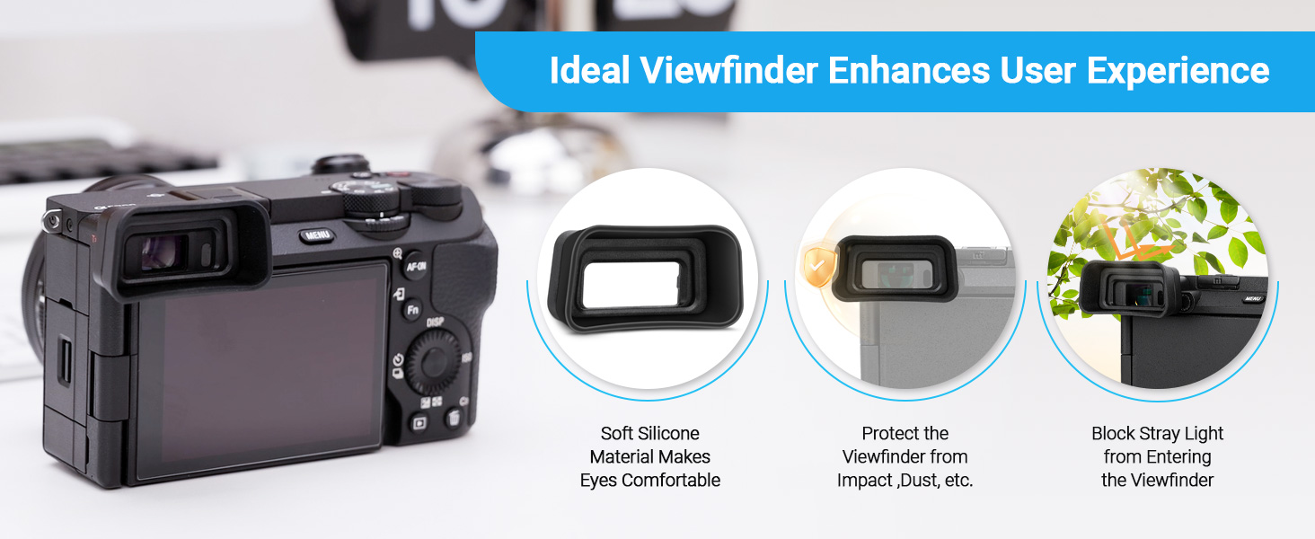 Amazon.com : A6700 Eyecup Eyepiece, Soft Silicon Extended Camera Eye Cup Viewfinder Special ...