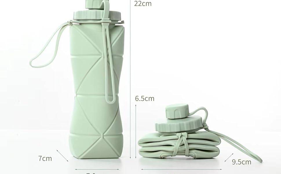 Amazon｜600ML 水筒 折り畳み式 ウォーターボトル PP製 保温 保冷 2WAY スポーツボトル 直飲み スポーツボトル スポーツ水筒 便利 食品レベル 80％体積収縮｜水筒・マグ ...