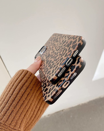 Amazon.com: aaknhen Leopard Cheetah Print Phone Case for iPhone 12 and 12 Pro Girly Design Soft ...