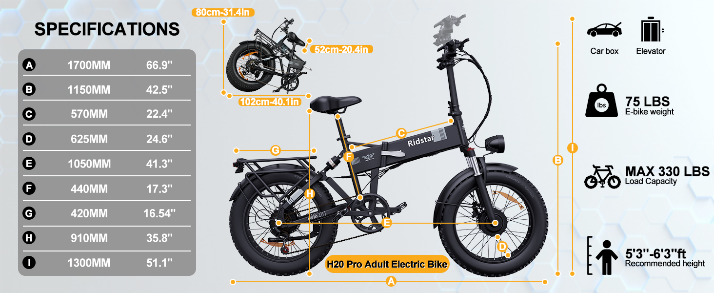 Amazon.com : YVY Adult Electric Bike - Foldable - 2000W Dual Motor - 48V 23Ah Removable Battery ...