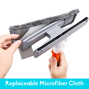 Amazon.com: Squeegee Window Cleaner 2 in 1 Rotatable Window Cleaning Tool Kit with Extension ...