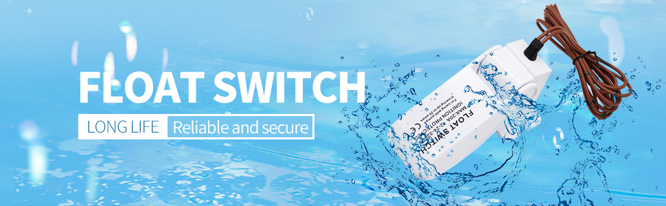 Amazon.com : AIRTAK Automatic Bilge Pump Floating Switch, DC 12V 24V, Floating Switch Bilge ...