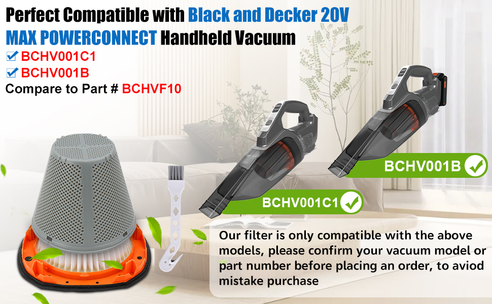 Amazon.com: Erinice N900287 Filter for BLACK+DECKER 20V MAX ...