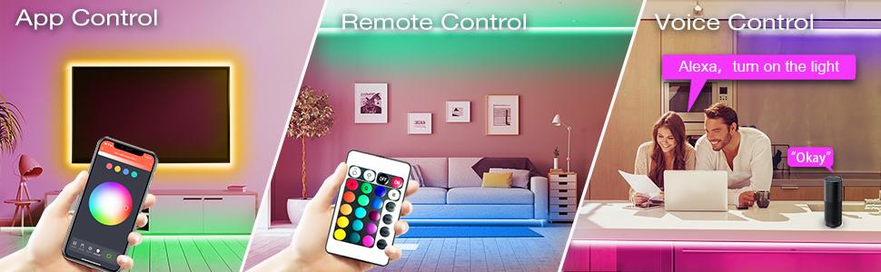 Volivo 100 FT WiFi Led Strip Lights Compatible with Alexa and Google ...