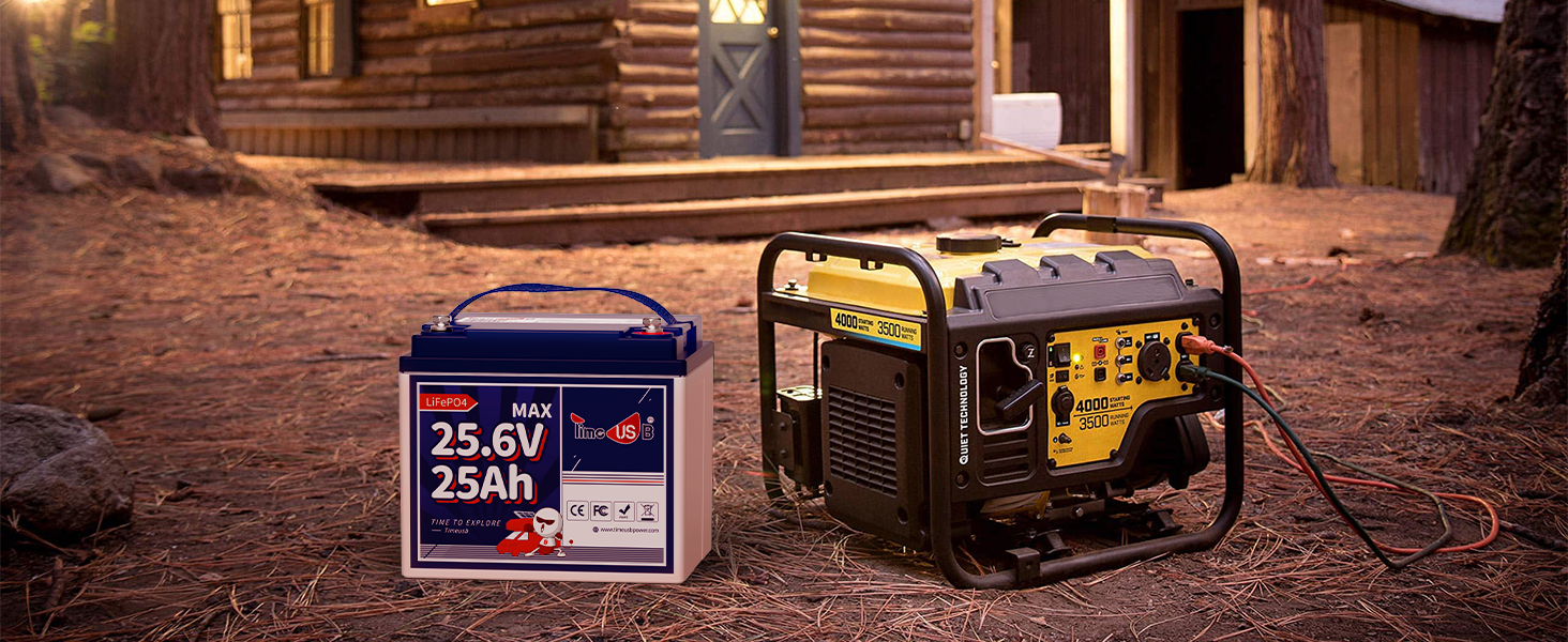 Amazon.com: Timeusb 24V 25Ah LiFePO4 Battery, 2C High Discharge Rate ...