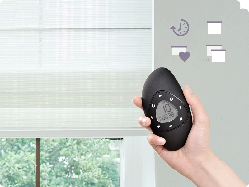 Amazon.com: Graywind Smart Natural Roman Shades Compatible with Alexa Google Rechargeable Light ...