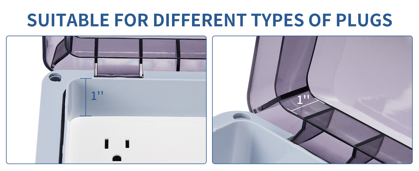 Amazon.com: Toptozl Outdoor Electrical Outlet Box with Switch & 10ft Extension Cord, NEMA 5-15R ...