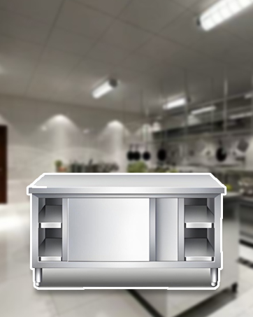 Amazon.com: AYHARYLH Kitchen Prep Table Stainless Steel Kitchen Cabinet,Stainless Steel ...