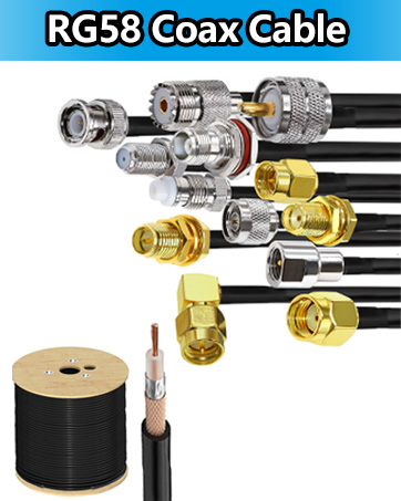 TUOLNK TNC Jumper Cable RG58 TNC Male Plug to TNC Female Bulkhead Wifi Antenna Extension Cable ...