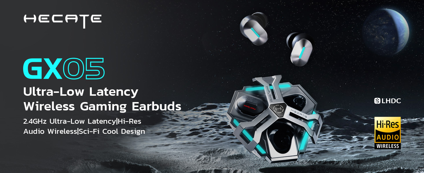Amazon.com: HECATE by Edifier GX05 Wireless Gaming Earbuds, 15ms Low Latency, 2.4GHz/Bluetooth 5 ...