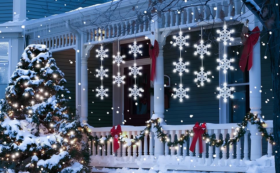 LYUBASA Timer 3Pcs Christmas Window Lights Decorations, Battery Powered ...