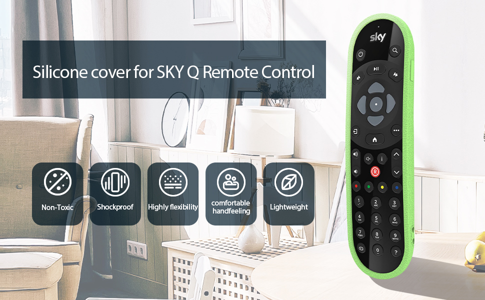 SKY Q Remote Control Cover Compatible with Sky Q Box,Sky Q Silver,Sky Glass Remote,Sky Q Mini ...