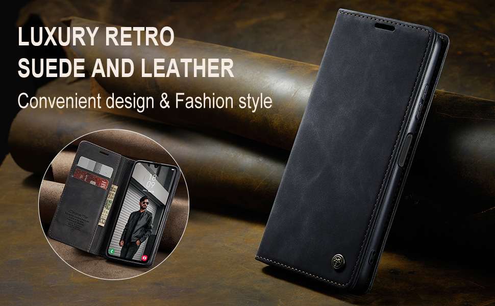 Amazon.com: Kowauri for Samsung Galaxy A15 Case,Leather Wallet Case Classic Design with Card ...