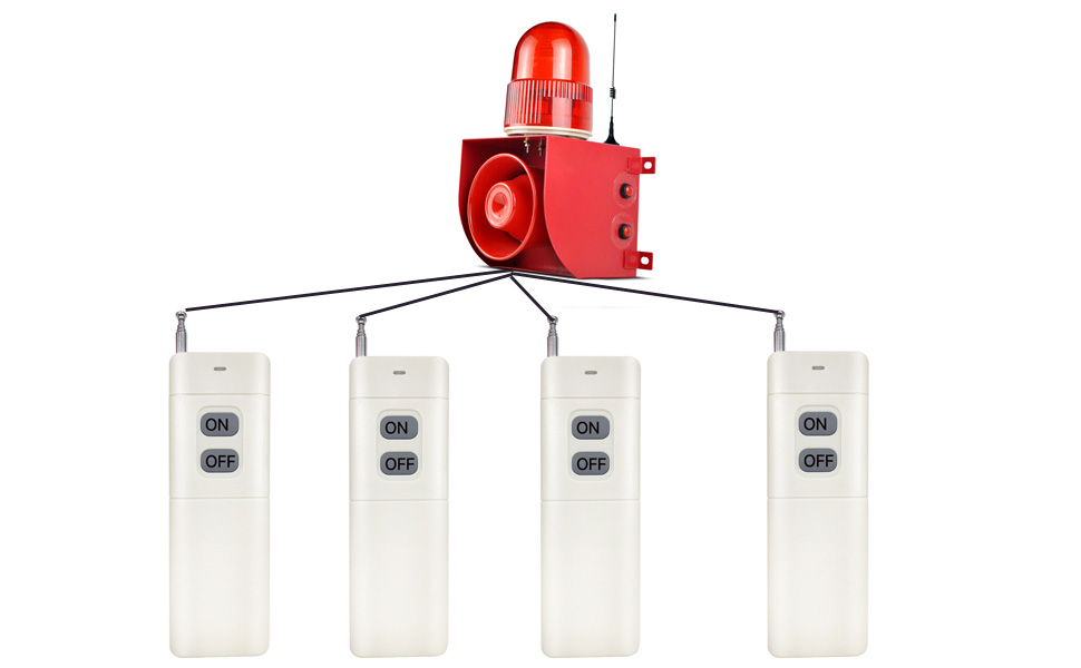 Amazon.com: Y DIANS S Outdoor 500m Wireless Remote Control Alarm Siren ...